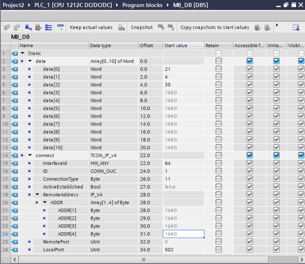 Siemens SIMATIC S7 PLC as Modbus TCP Server: A Quick Tutorial