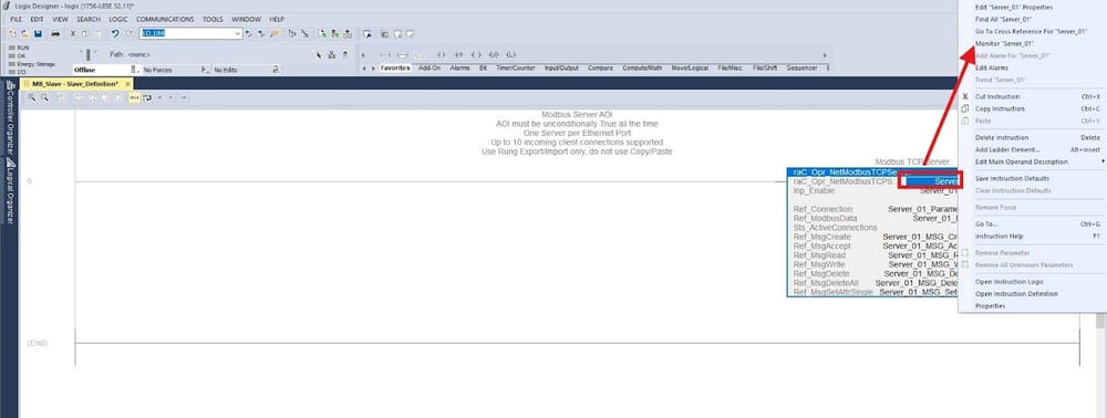 A Quick Tutorial on Rockwell PLC: ControlLogix as Modbus TCP Server