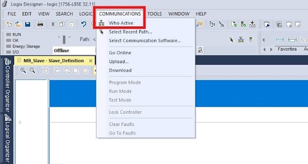 A Quick Tutorial on Rockwell PLC: ControlLogix as Modbus TCP Server