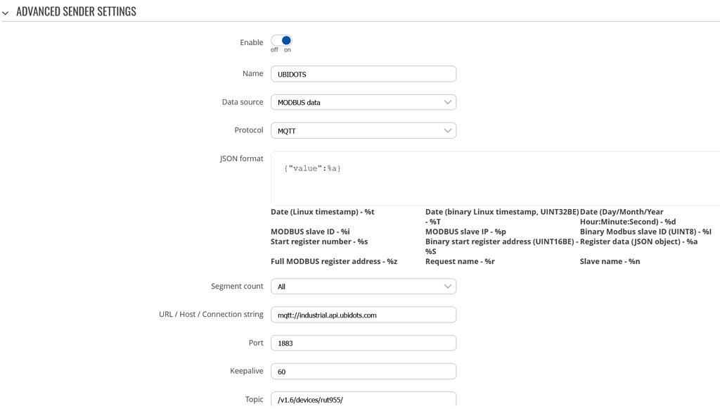 Connecting Teltonika routers to Ubidots (OpenVPN, mosquitto)? - IoT Devices - Ubidots Community